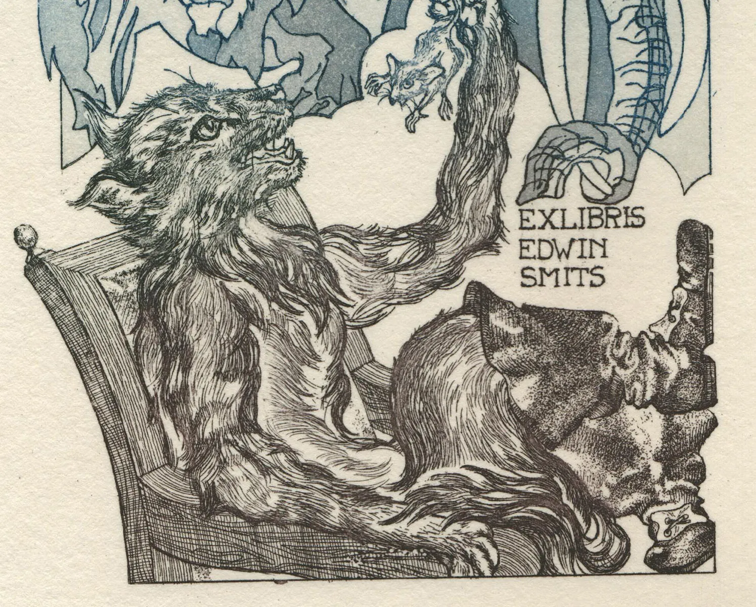 Achetez un ex-libris de l'artiste Hilde Stevens pour Edwin Smits