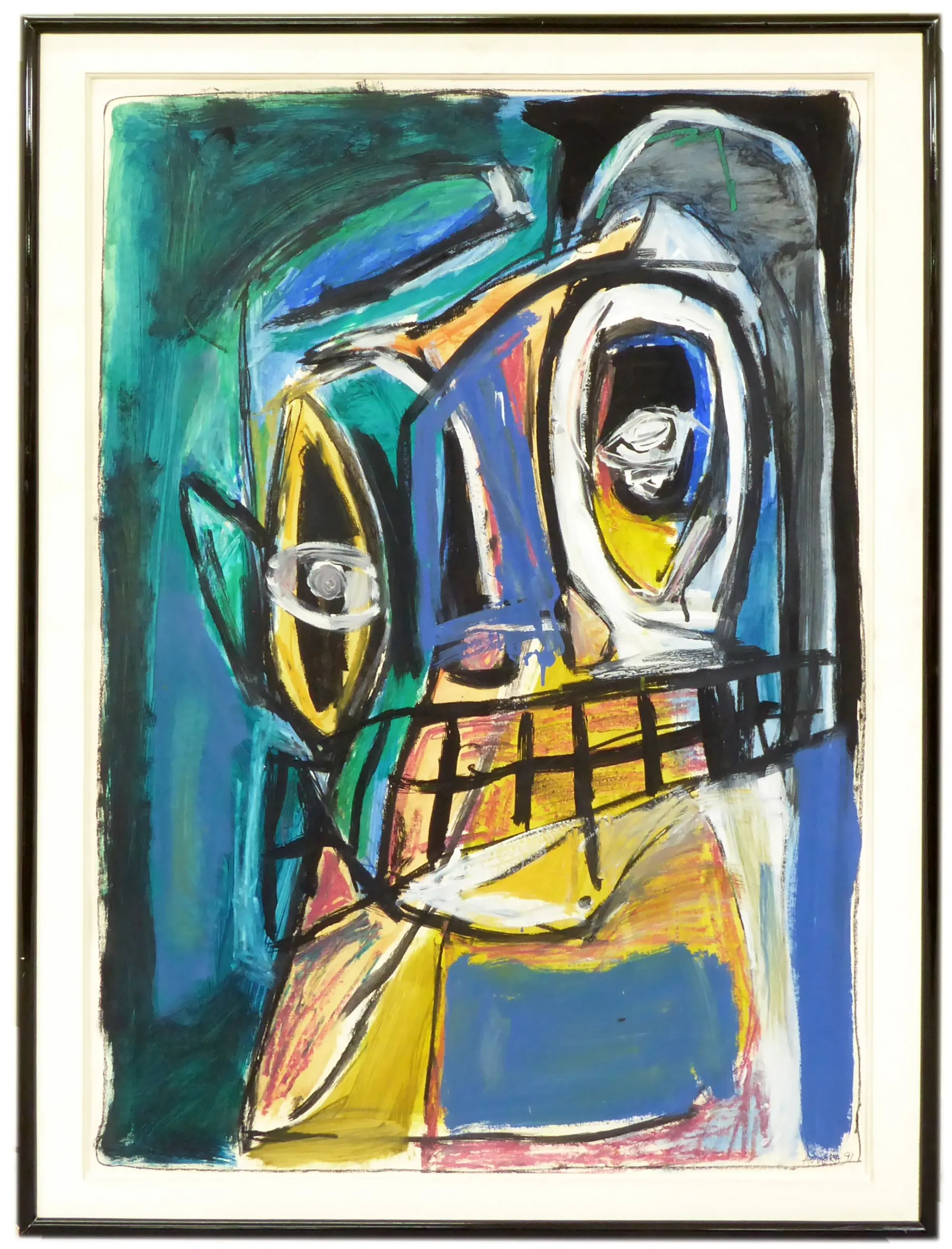 Schilderij van Isabel Aguera Basquiat-Cobra