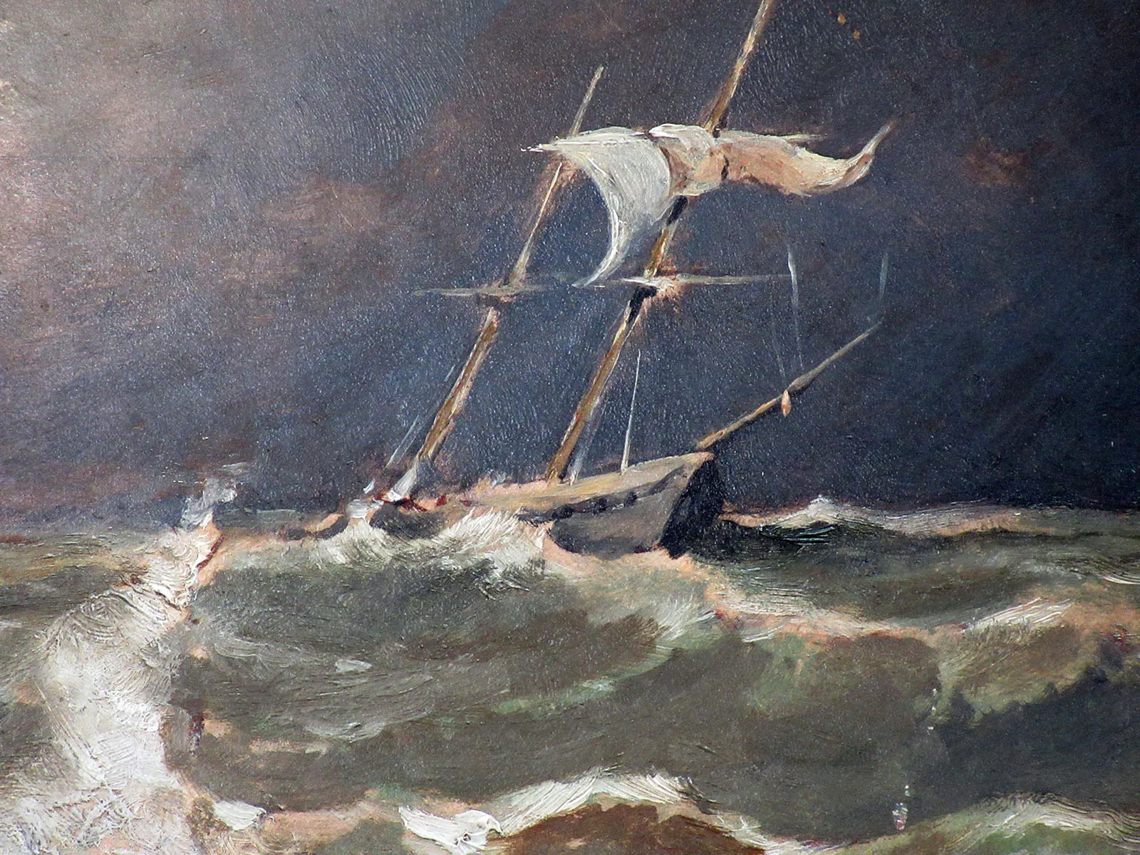 19 de eeuwse schilderij van Henri Bource en Robert Montgomery