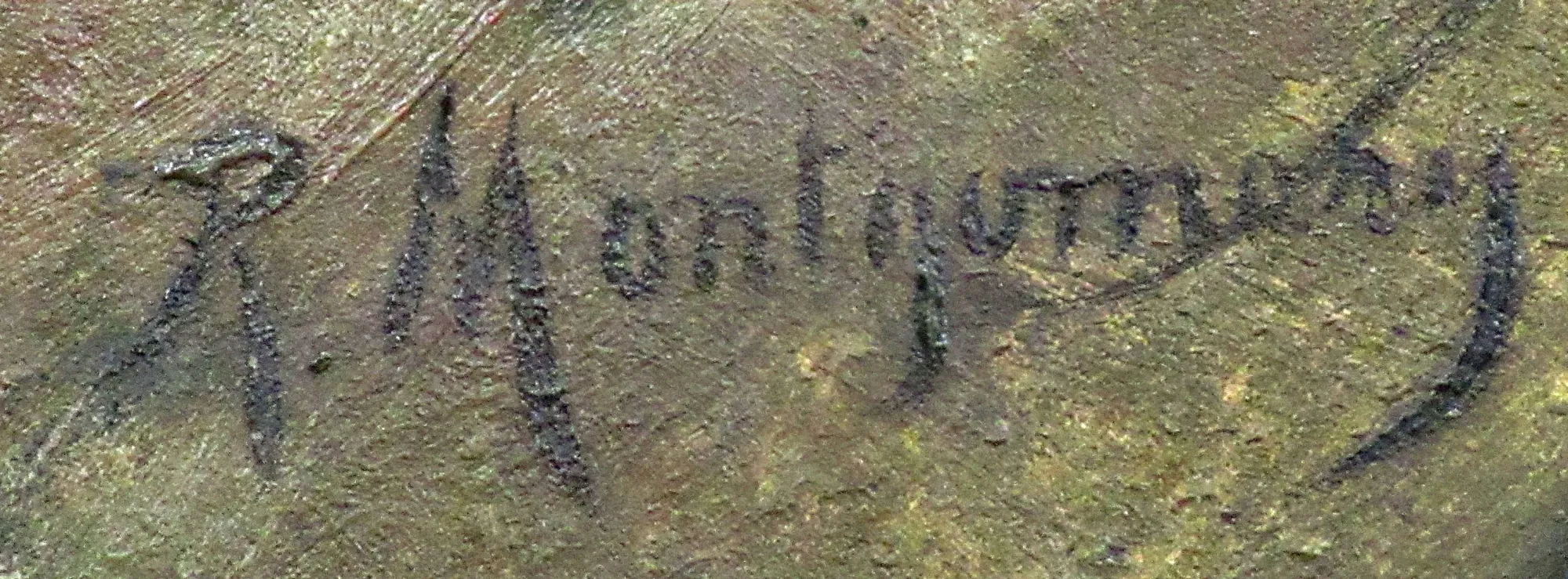 19 de eeuwse schilderij van Henri Bource en Robert Montgomery