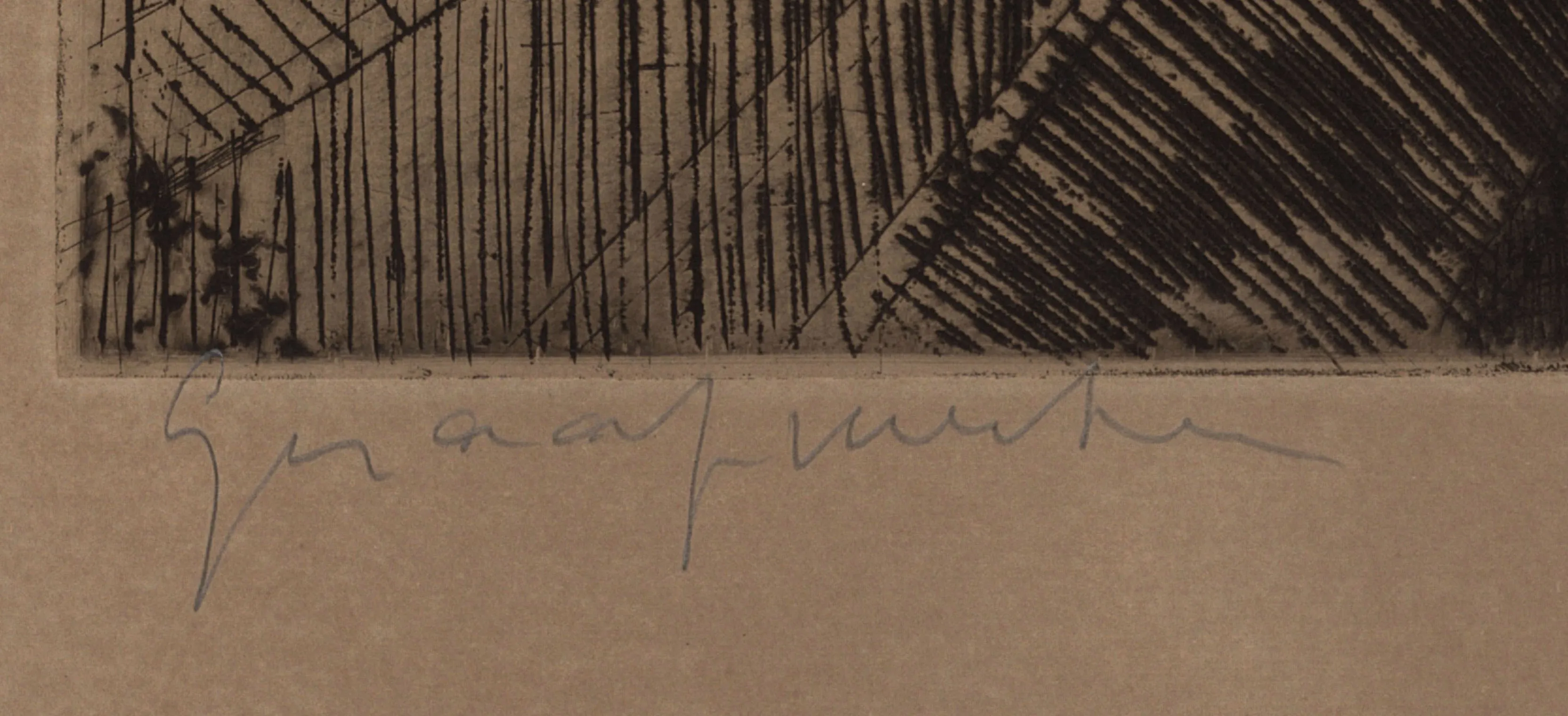 Een ets uit 1933, graafwerken van de Belgische etser J. Boonen kopen