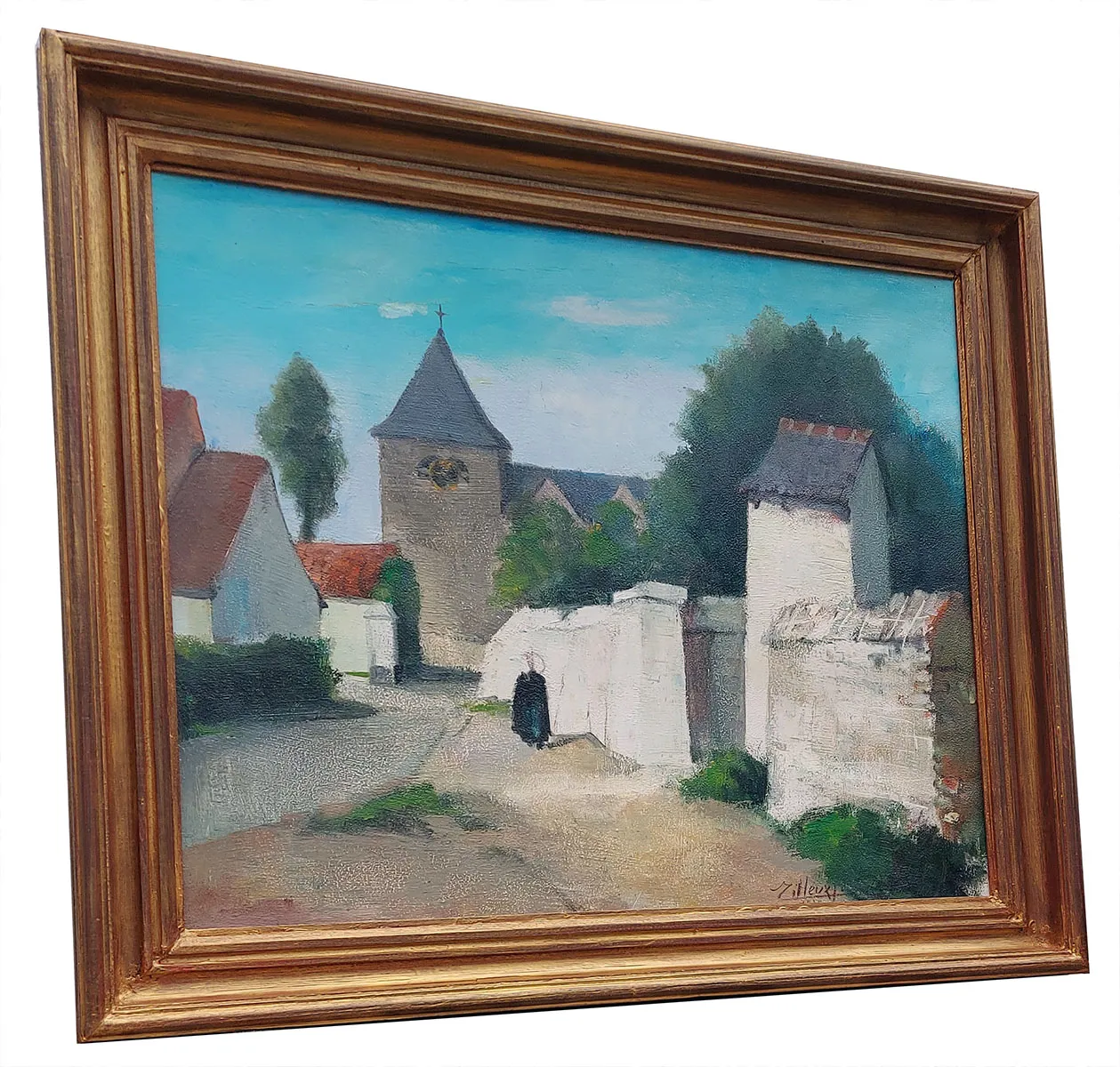 Olieverfschilderij van de Belgische schilder Joseph Tilleux kopen