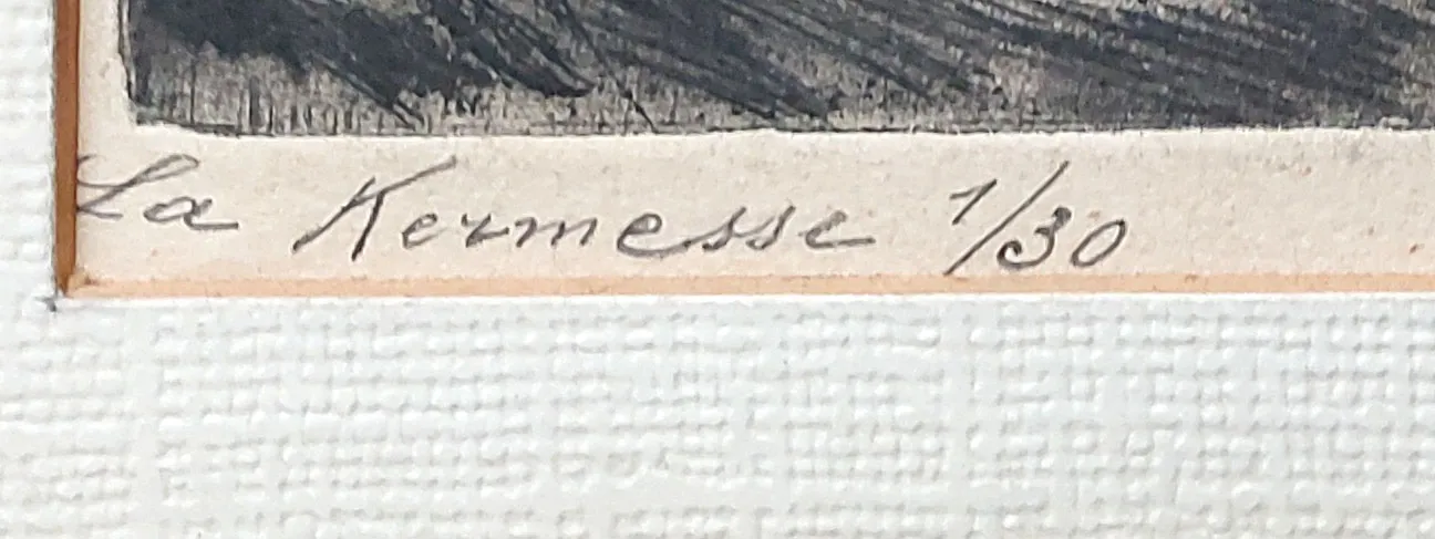 Buy an original etching by the Belgian artist Joseph Verdegem