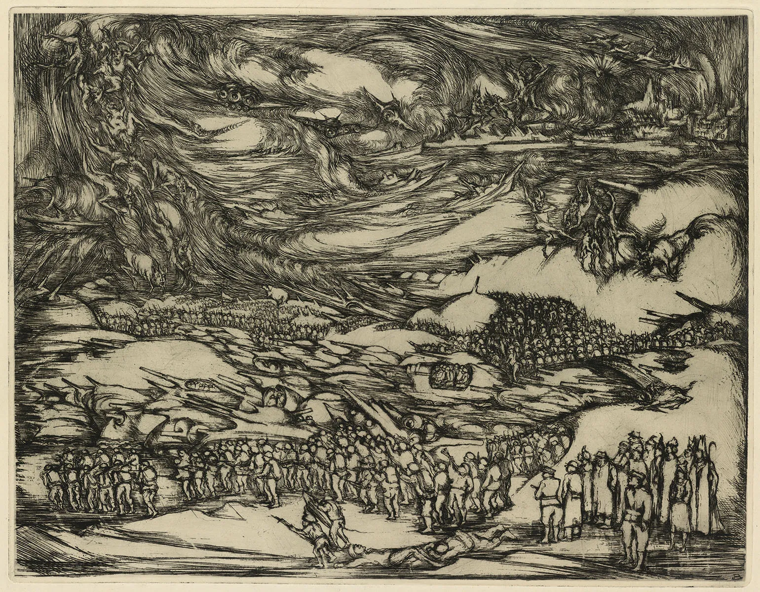 Buy Etching, War by the Belgian etcher Jacques Boonen