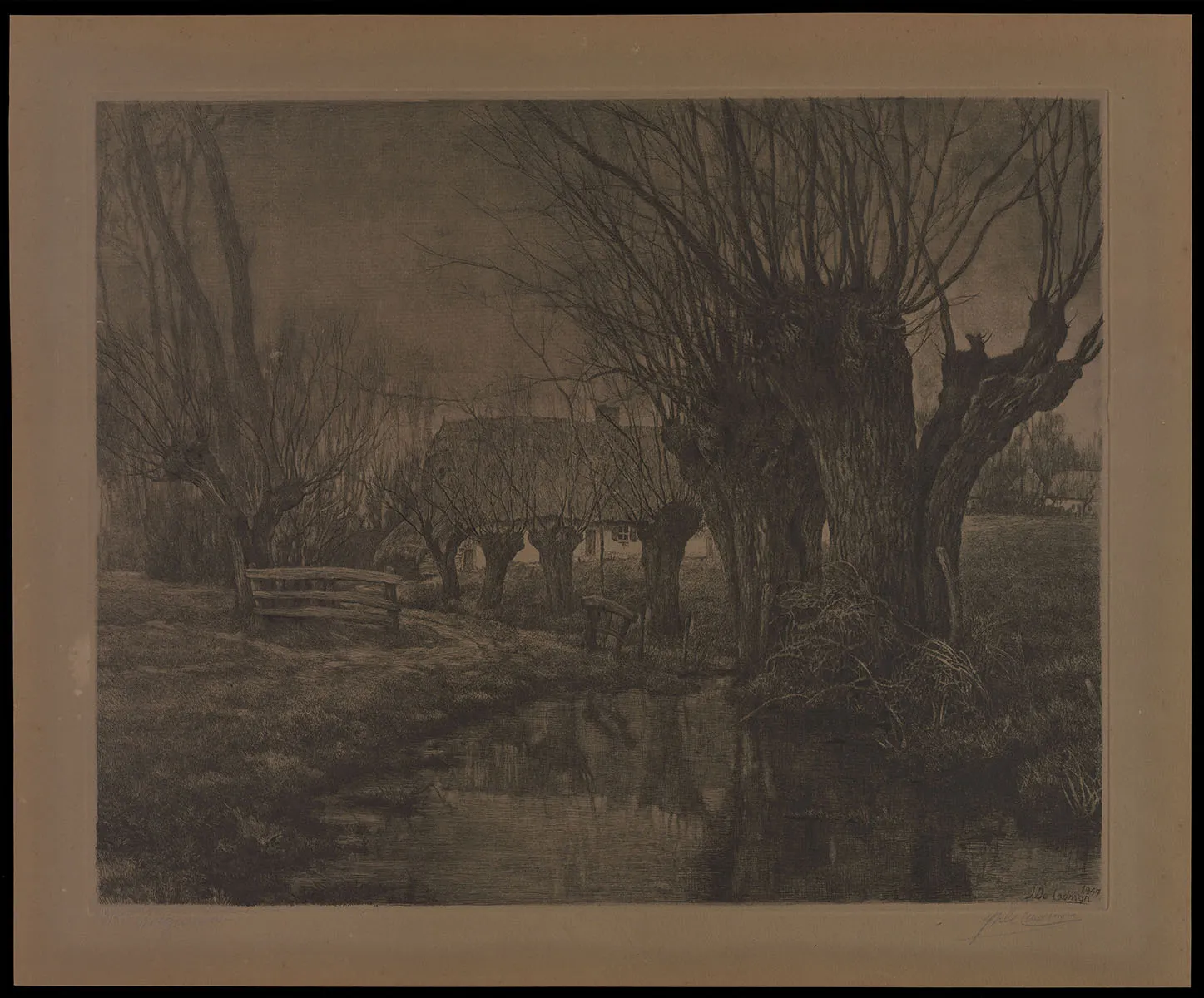 Achetez une gravure de 1947 du graveur belge Jan de Cooman