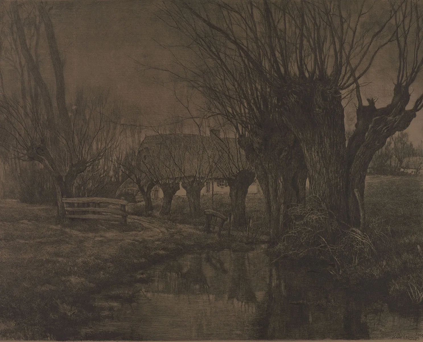 Ets uit 1947 van de Belgische etser Jan de Cooman kopen