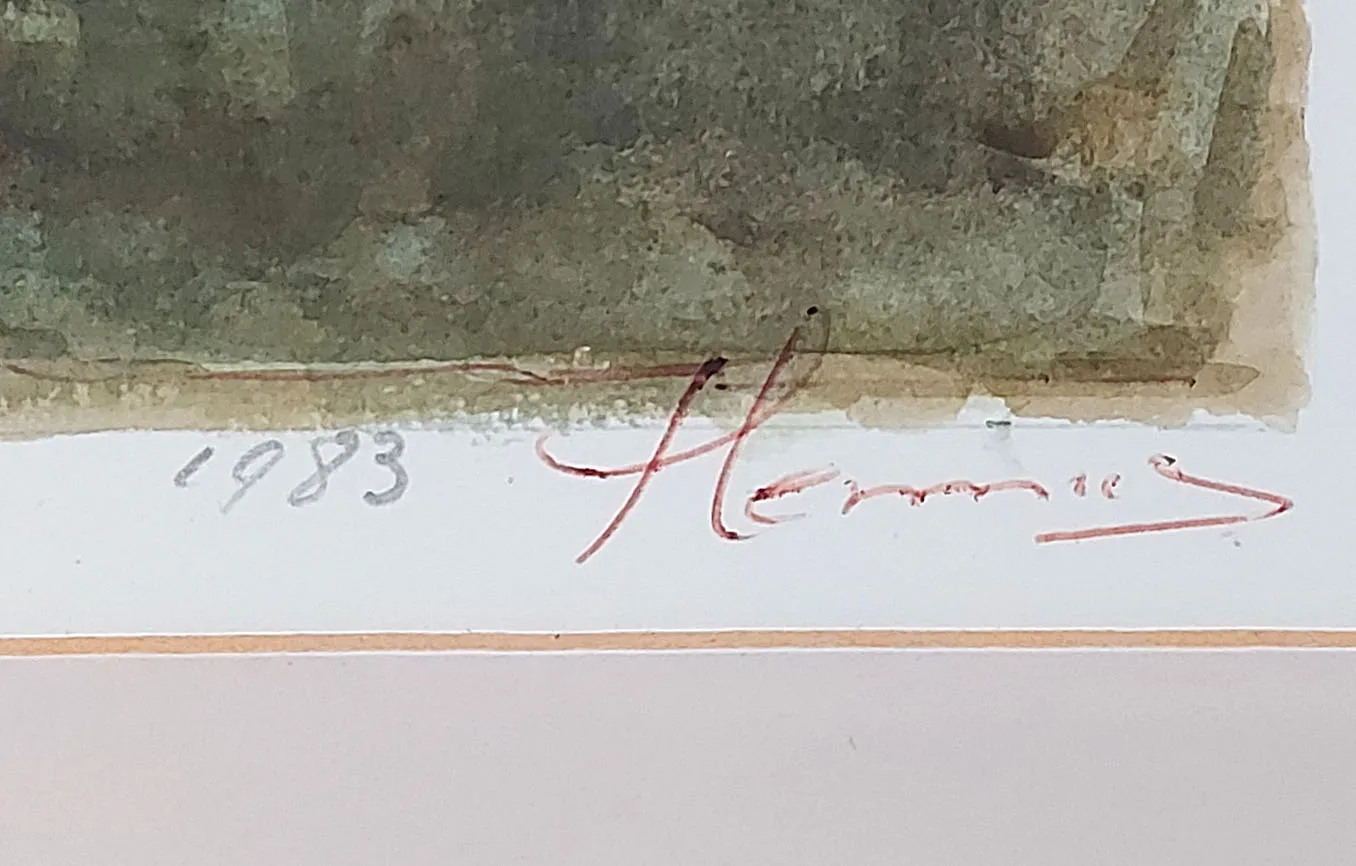 Aquarel van de Mechelse kunstenaar Jan Hermus kopen