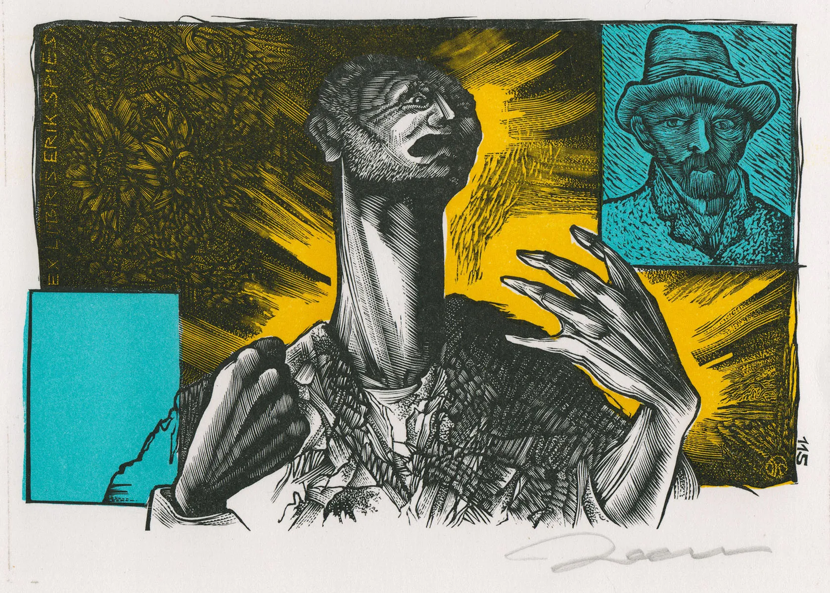 Ex libris van de Schotense kunstenaar Jan Meeus kopen