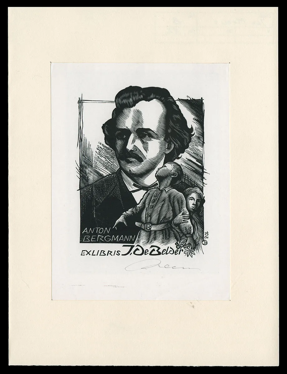 Ex libris van de Belgische kunstenaar Jan Meeus kopen