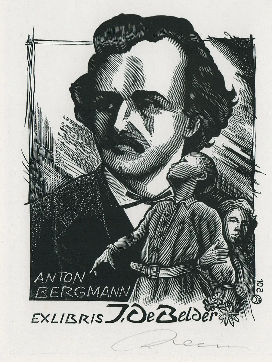 Ex libris van de Belgische kunstenaar Jan Meeus kopen