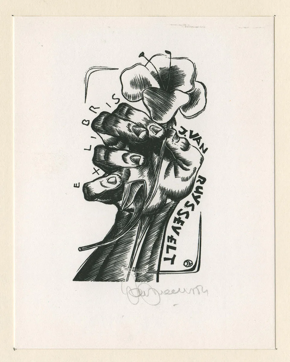 Achetez un ex-libris de l'artiste écossais Jan Meeus