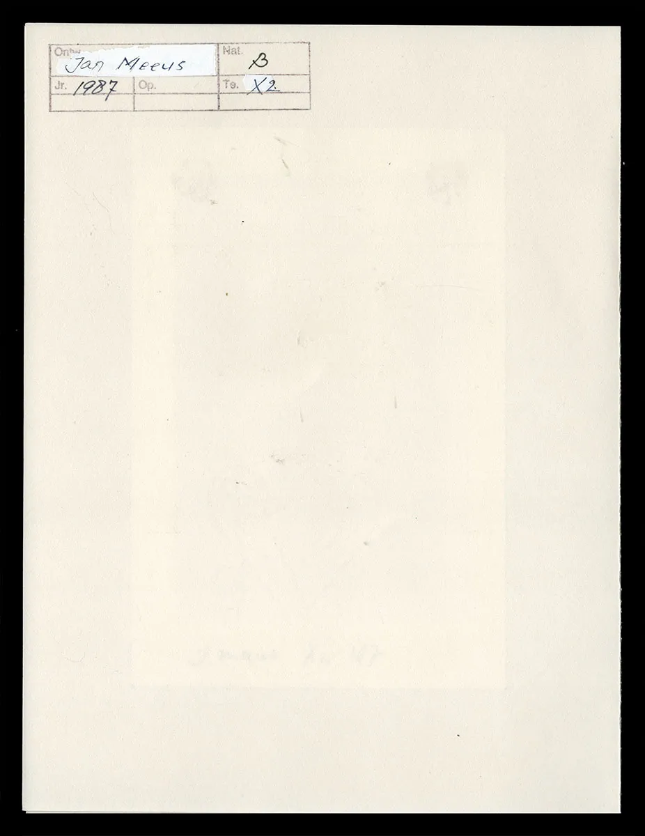 Ex libris van de Belgische kunstenaar Jan Meeus kopen