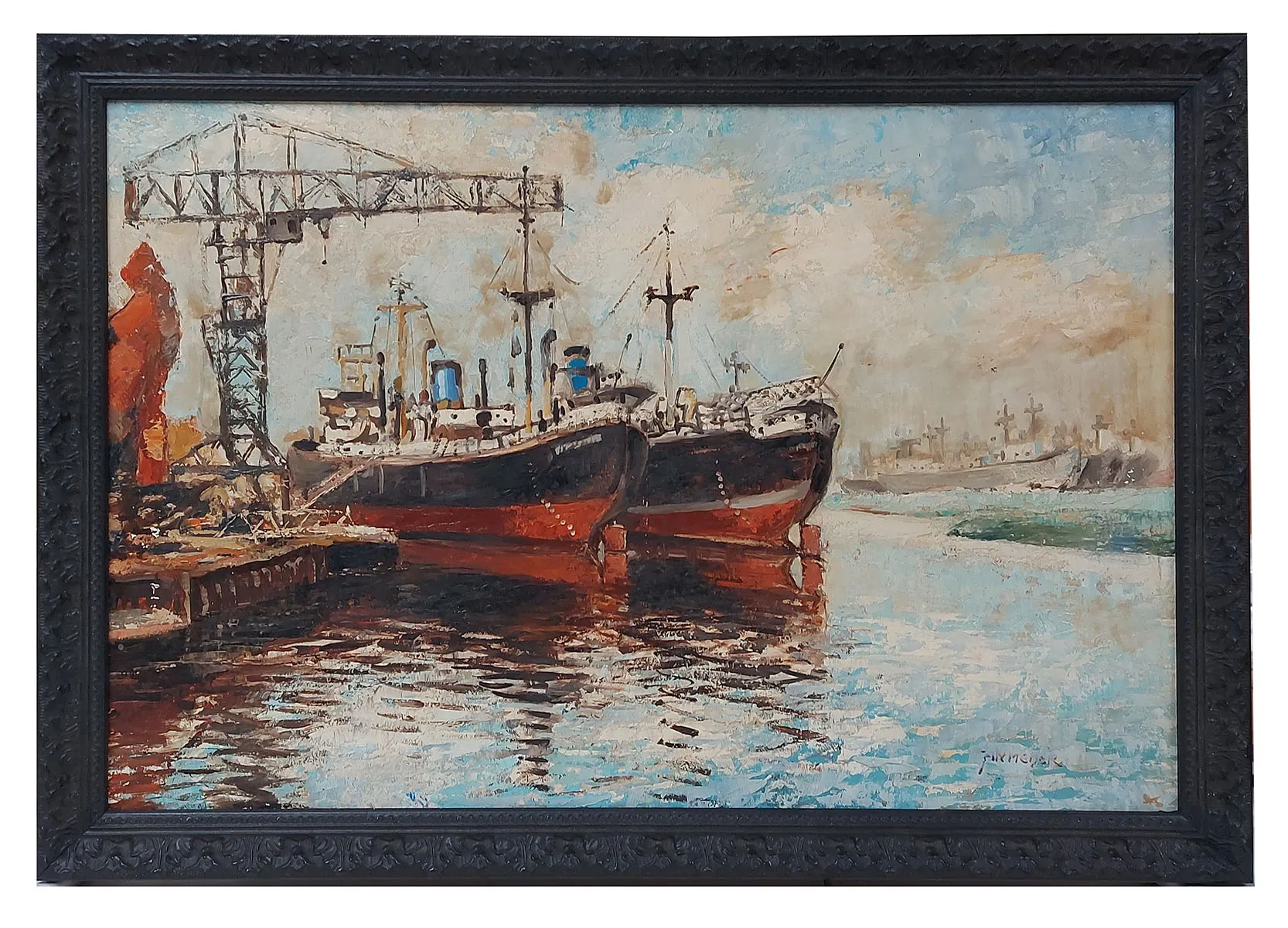 Kunstwerk, schilderij van de Nederlandse kunstenaar Jan Meijer