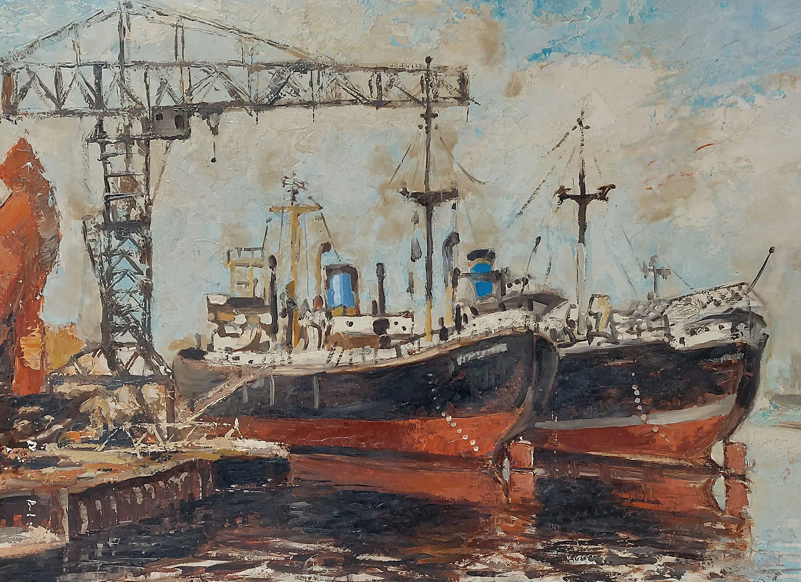 Kunstwerk, schilderij van de Nederlandse kunstenaar Jan Meijer