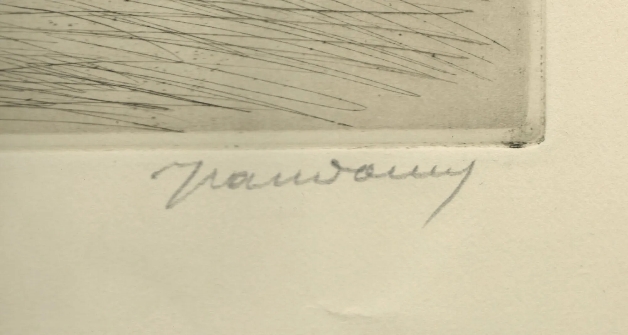 Achetez une grande eau-forte de l'artiste et aquafortiste belge J. Donnay