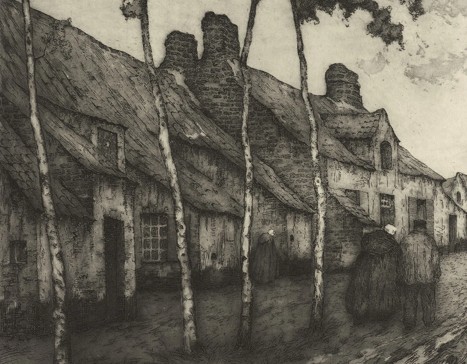 Grote ets van de Brusselse kunstenaar, etser Jef Codron kopen