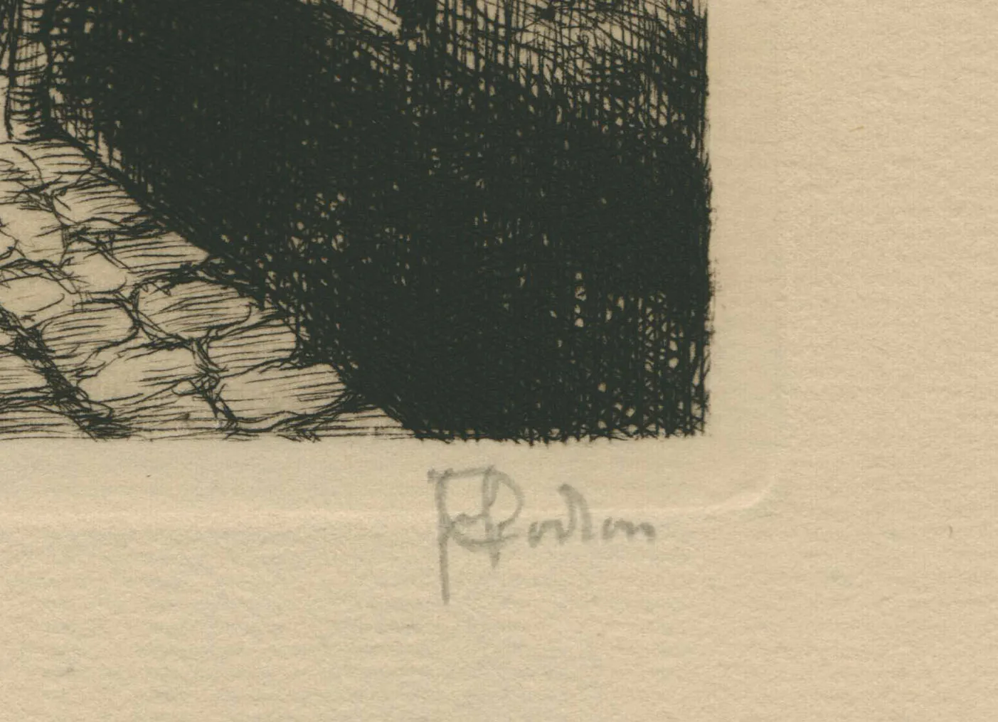 Ets van de Brusselse kunstenaar, etser Jef Codron kopen