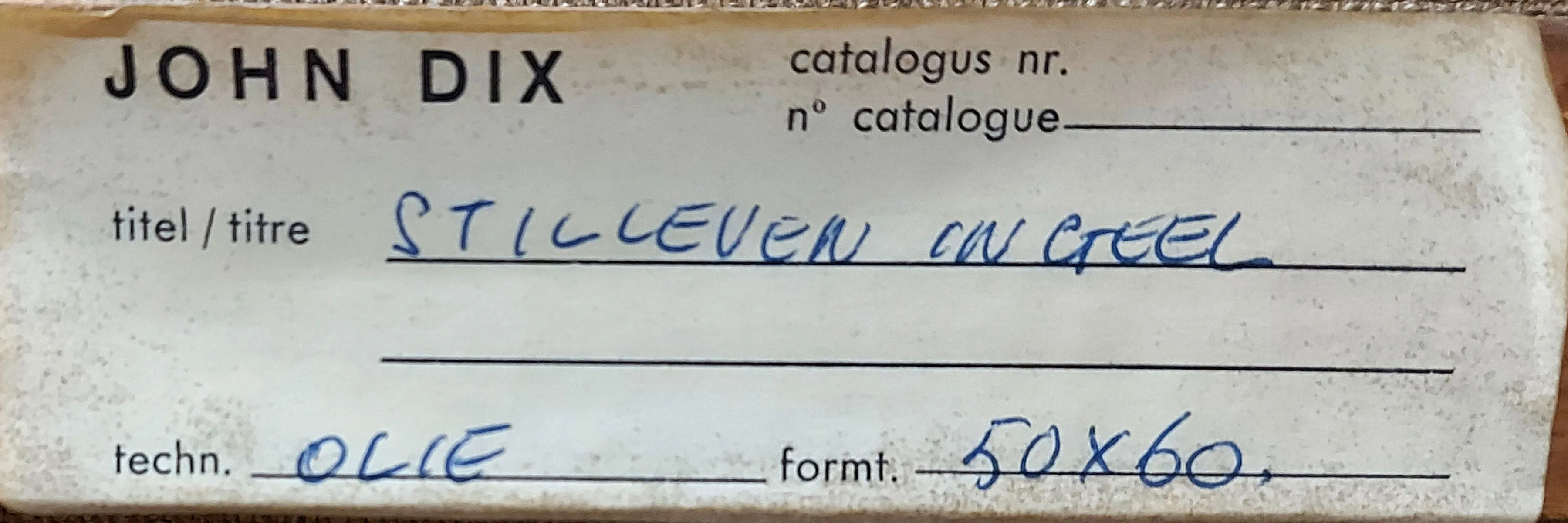 Schilderij uit 1979 van de Belgische kunstschilder John Dix kopen