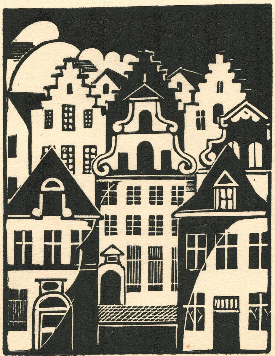 Buy woodcut by the Belgian artist Joris Minne