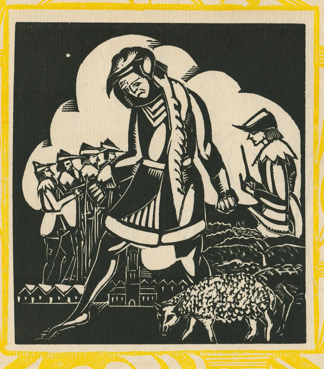 Een houtsnede kopen van Joris Minne uit 1928