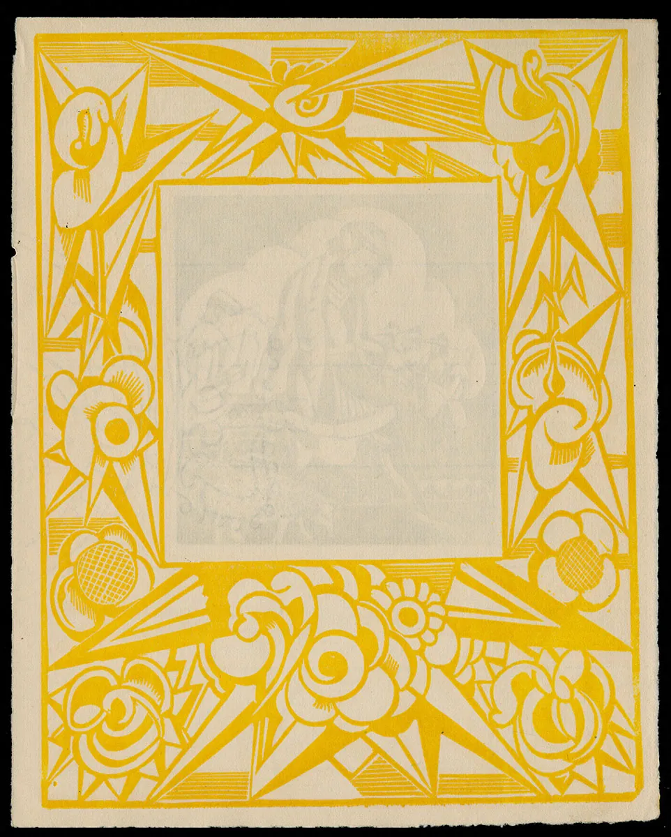 Buying a woodcut by Joris Minne from 1928