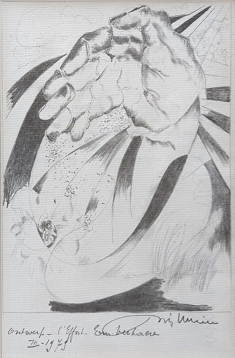 Buy a pencil drawing by the Belgian artist Joris Minne