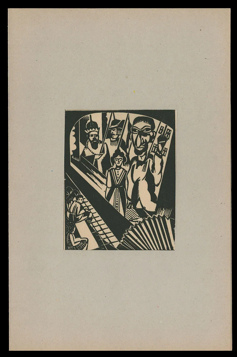 Woodcut, 1930 by the Belgian graphic artist Joris Minne from 1930 buy