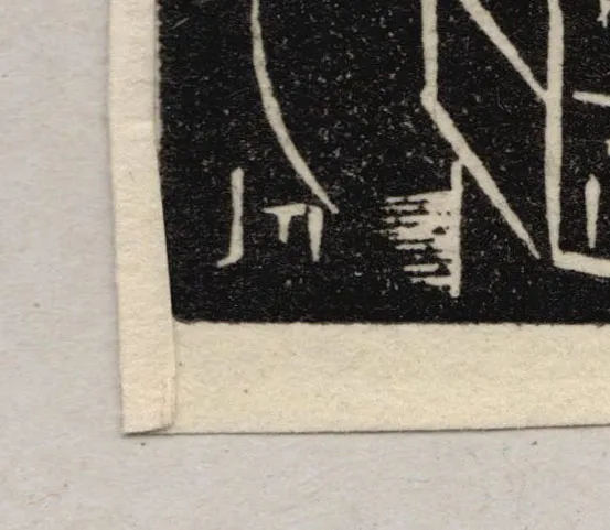 Woodcut, 1930 by the Belgian graphic artist Joris Minne from 1930 buy