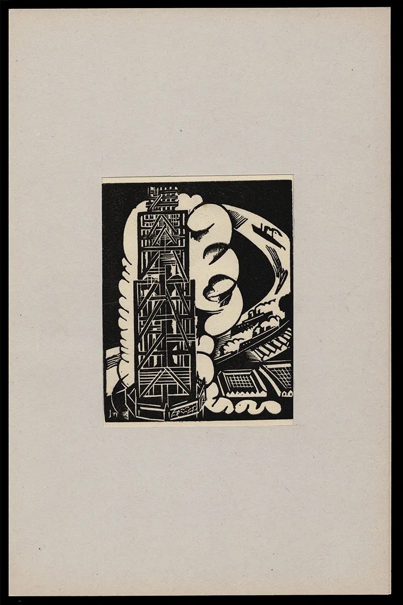 Houtsnede, 1930 van de Belgische graficus Joris Minne uit 1930 kopen