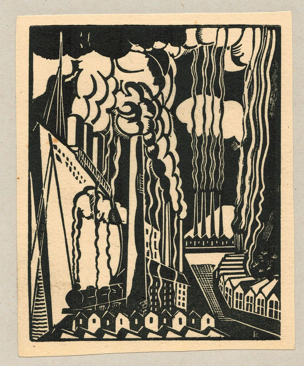Buy woodcut by the Belgian artist Joris Minne from 1930
