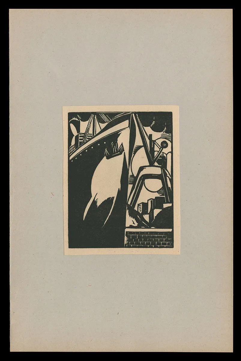 Houtsnede van de Belgische kunstenaar Joris Minne uit 1930 kopen