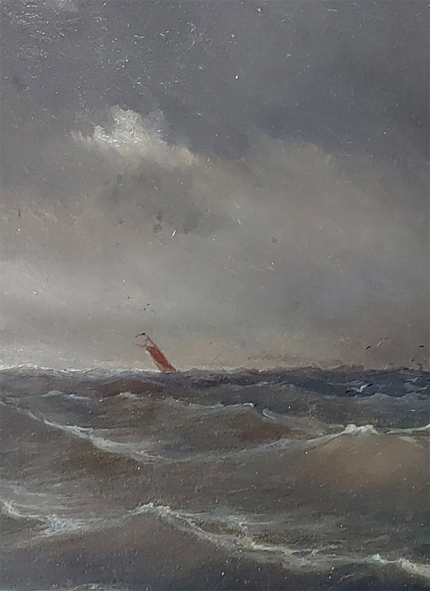 Zeezicht van de Antwerpse kunstenaar Jos Schippers uit 1928