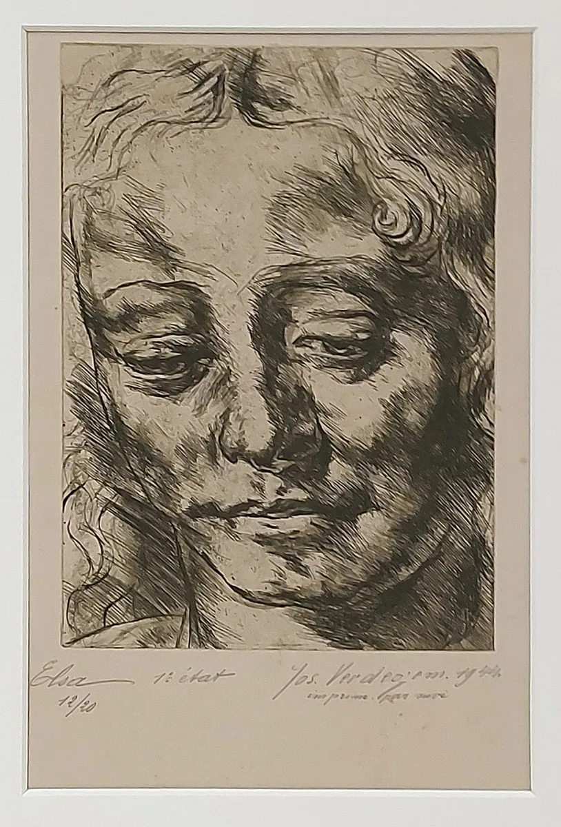 Ets uit 1944 van de Belgische kunstenaar Jos Verdegem kopen