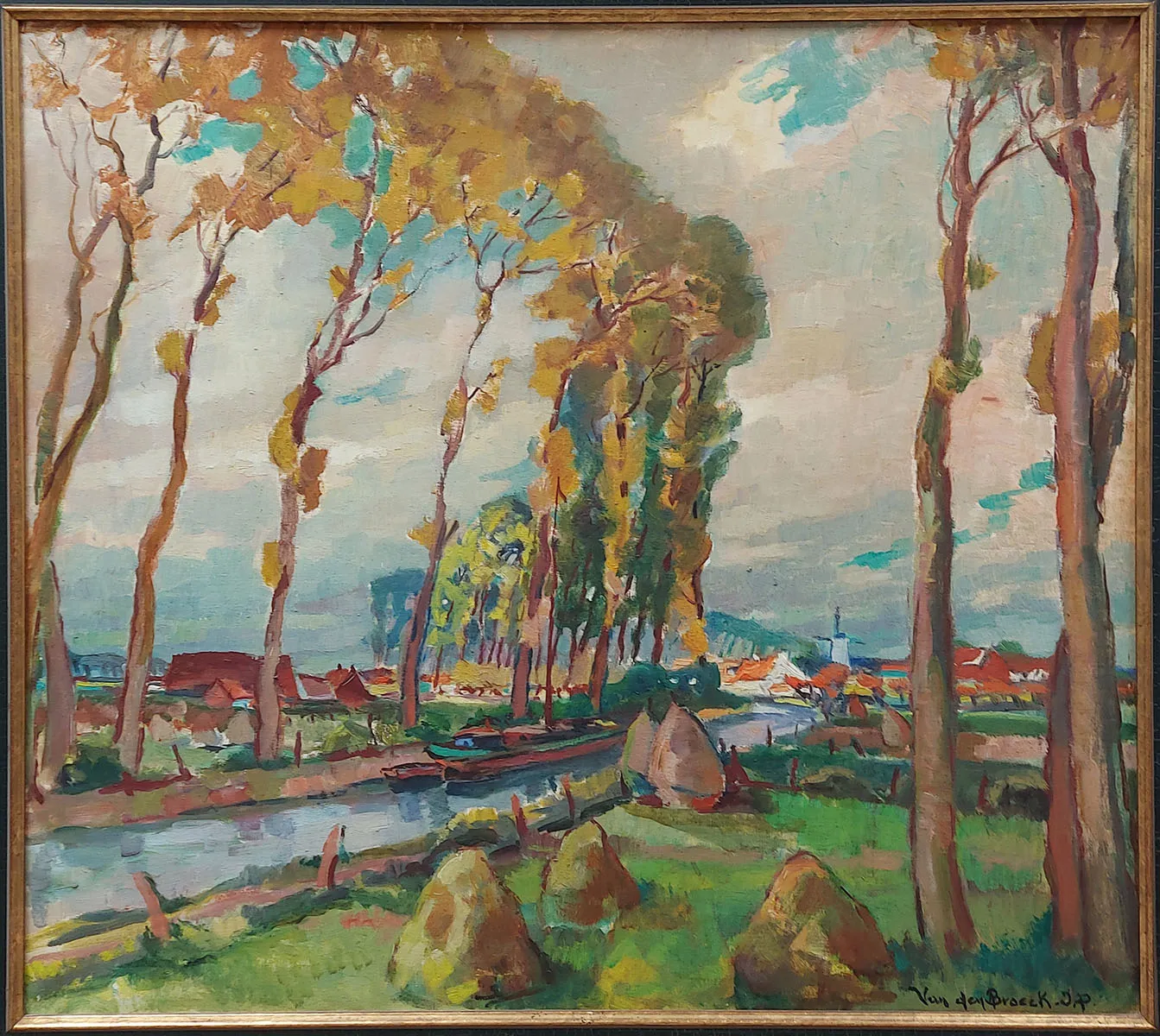 Landschapsschilderij van de kunstschilder Jean-Pierre Van Den Broeck