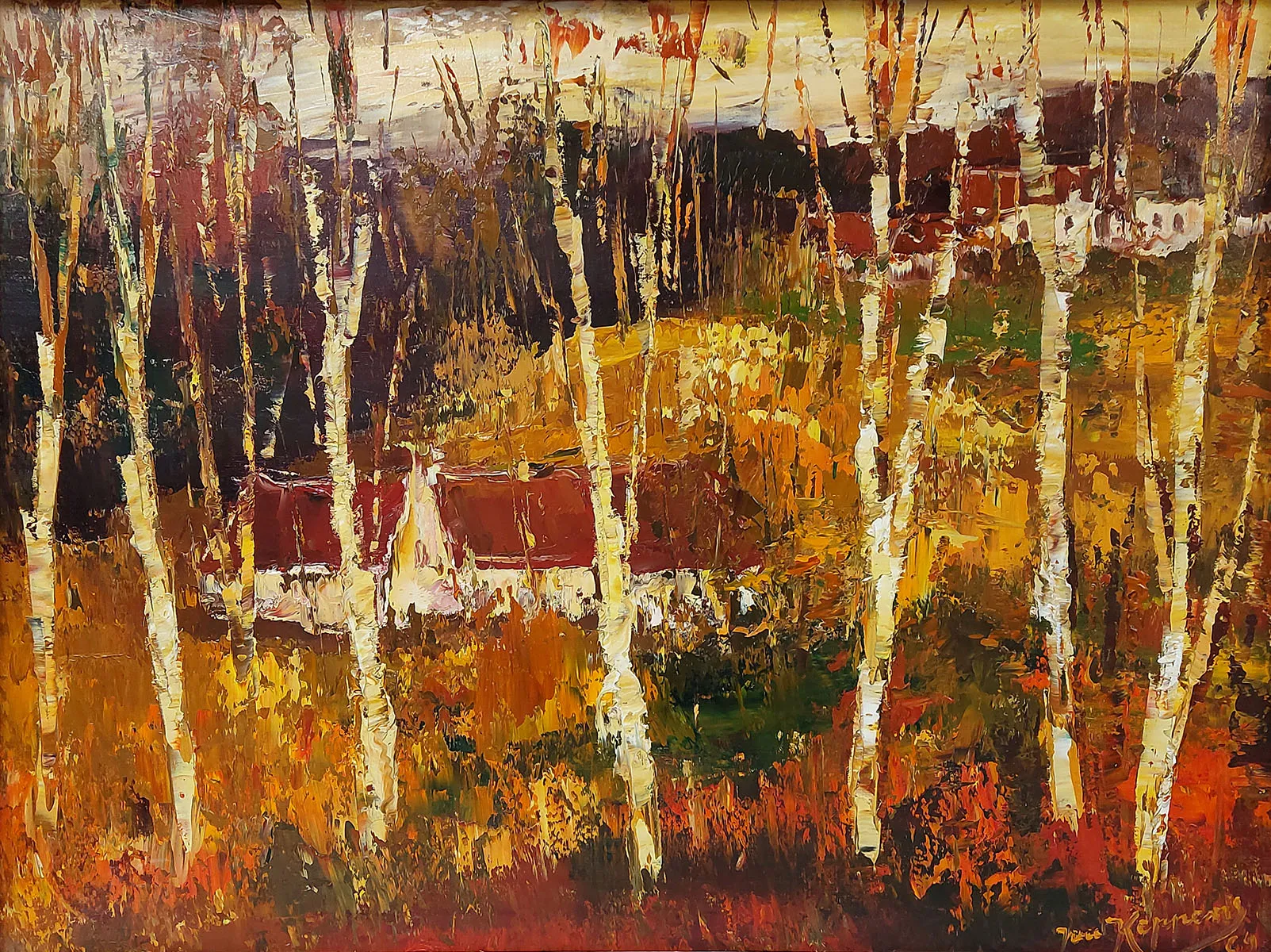 Expressionist painting by the Belgian painter Jules Keppens