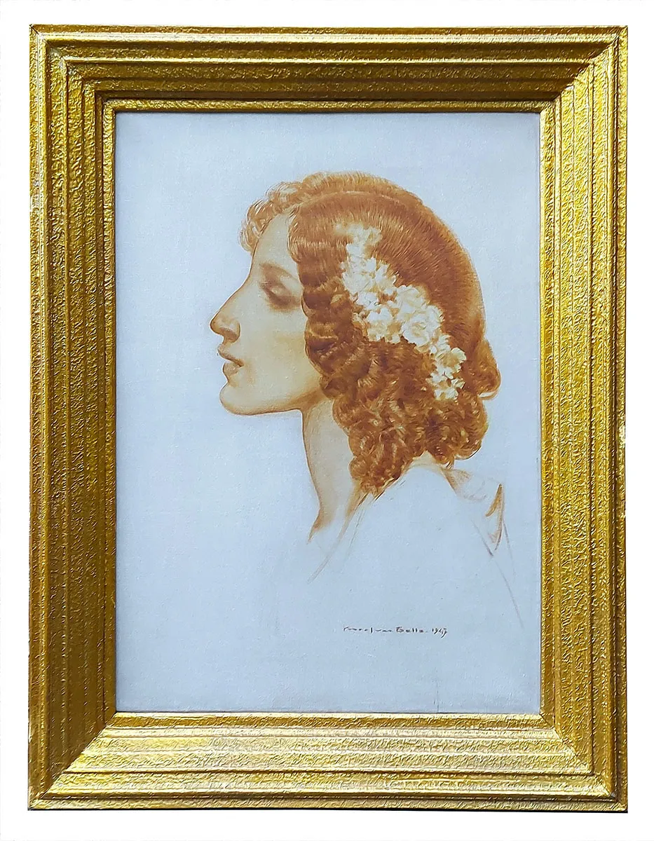 Een romantisch schilderij van de Belgische schilder Karel Van Belle