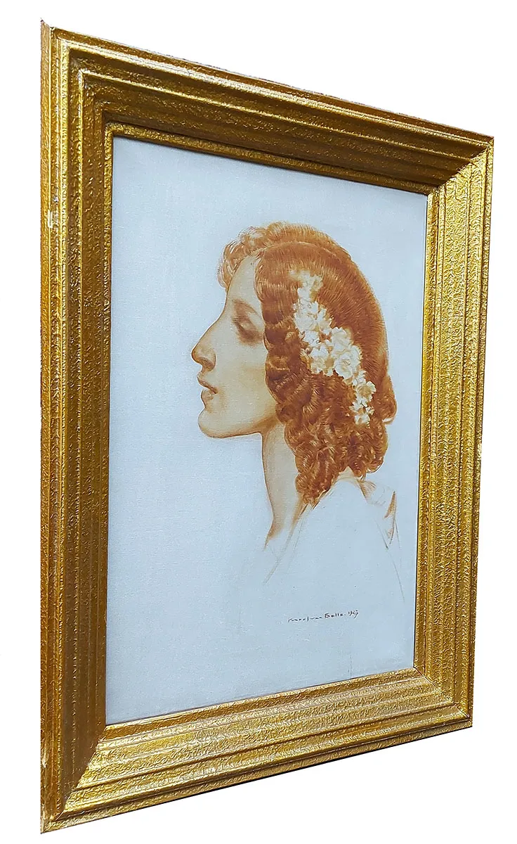 Une peinture romantique du peintre belge Karel Van Belle