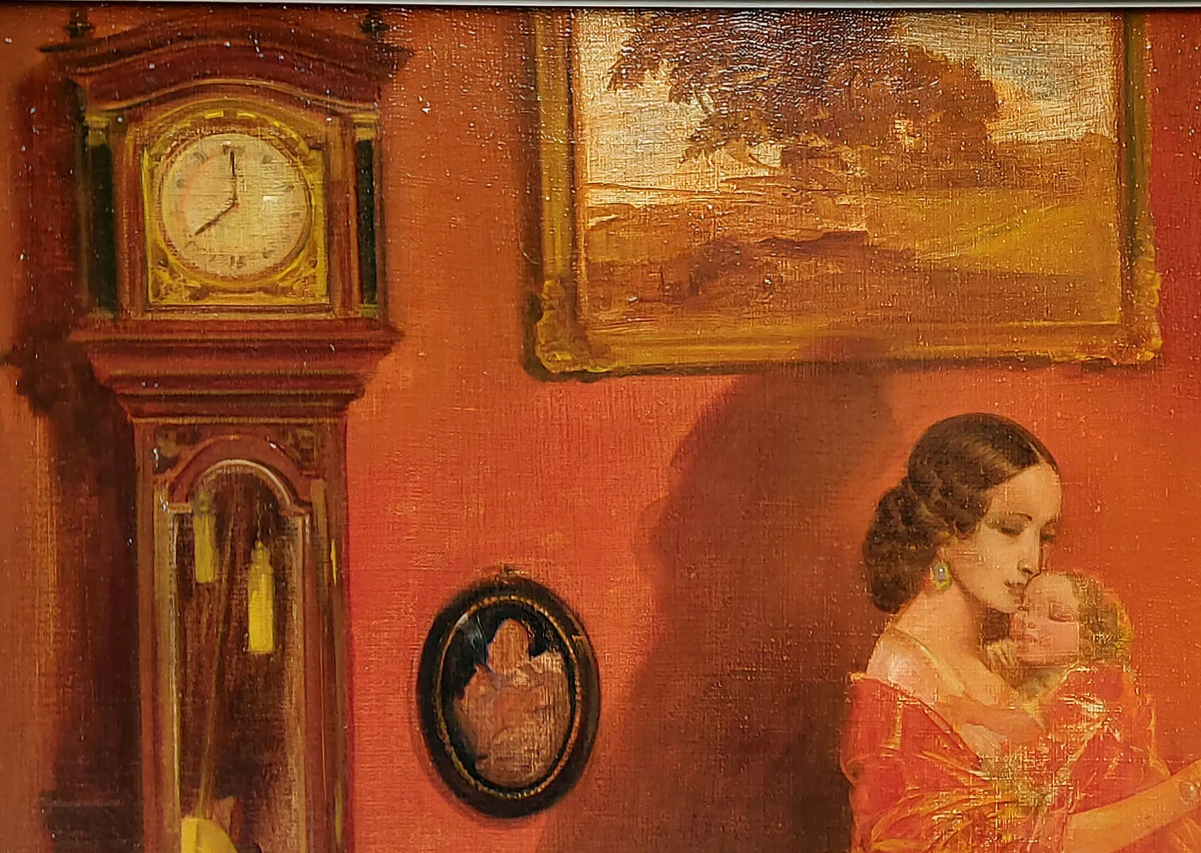 Een romantisch schilderij van de Belgische schilder Karel Van Belle