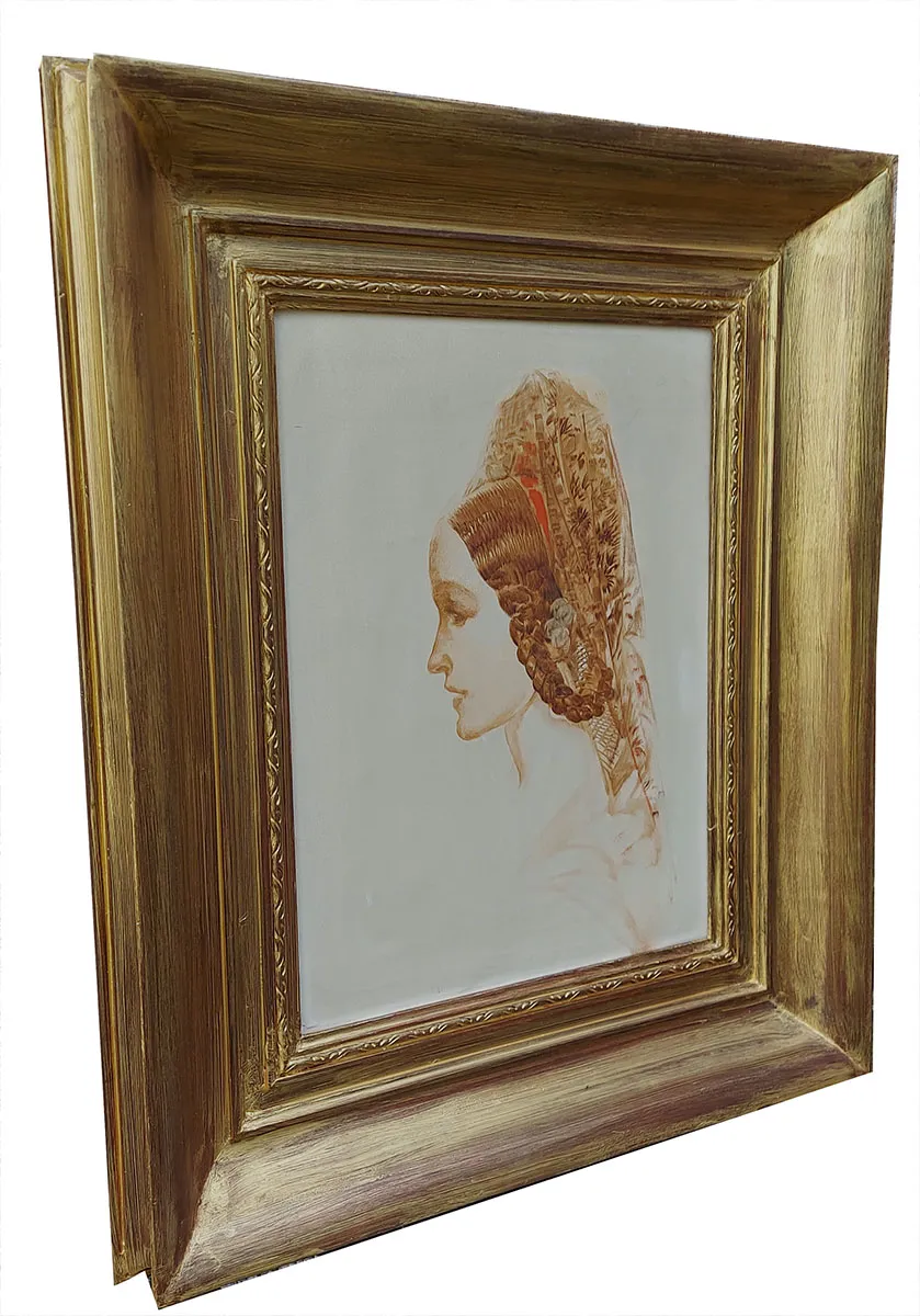 Een romantisch schilderij van de Belgische schilder Karel Van Belle