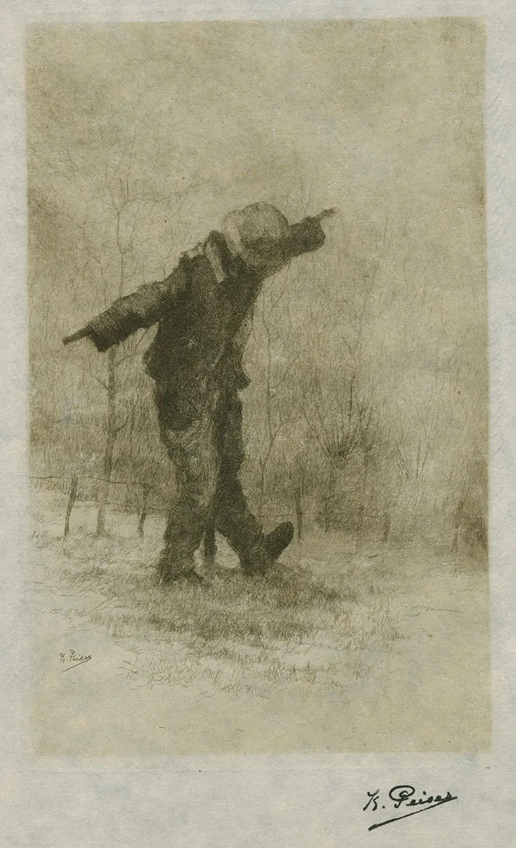 Buy an etching by the Belgian graphic artist and etcher Kurt Peiser