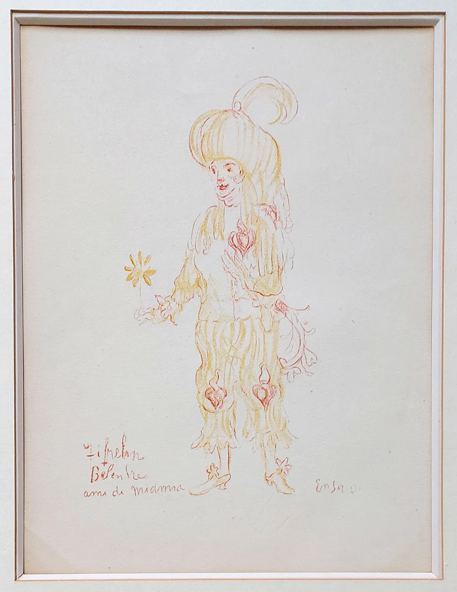 Fifrelin , litho van James Ensor kopen uit "La Gamme d'Amour",