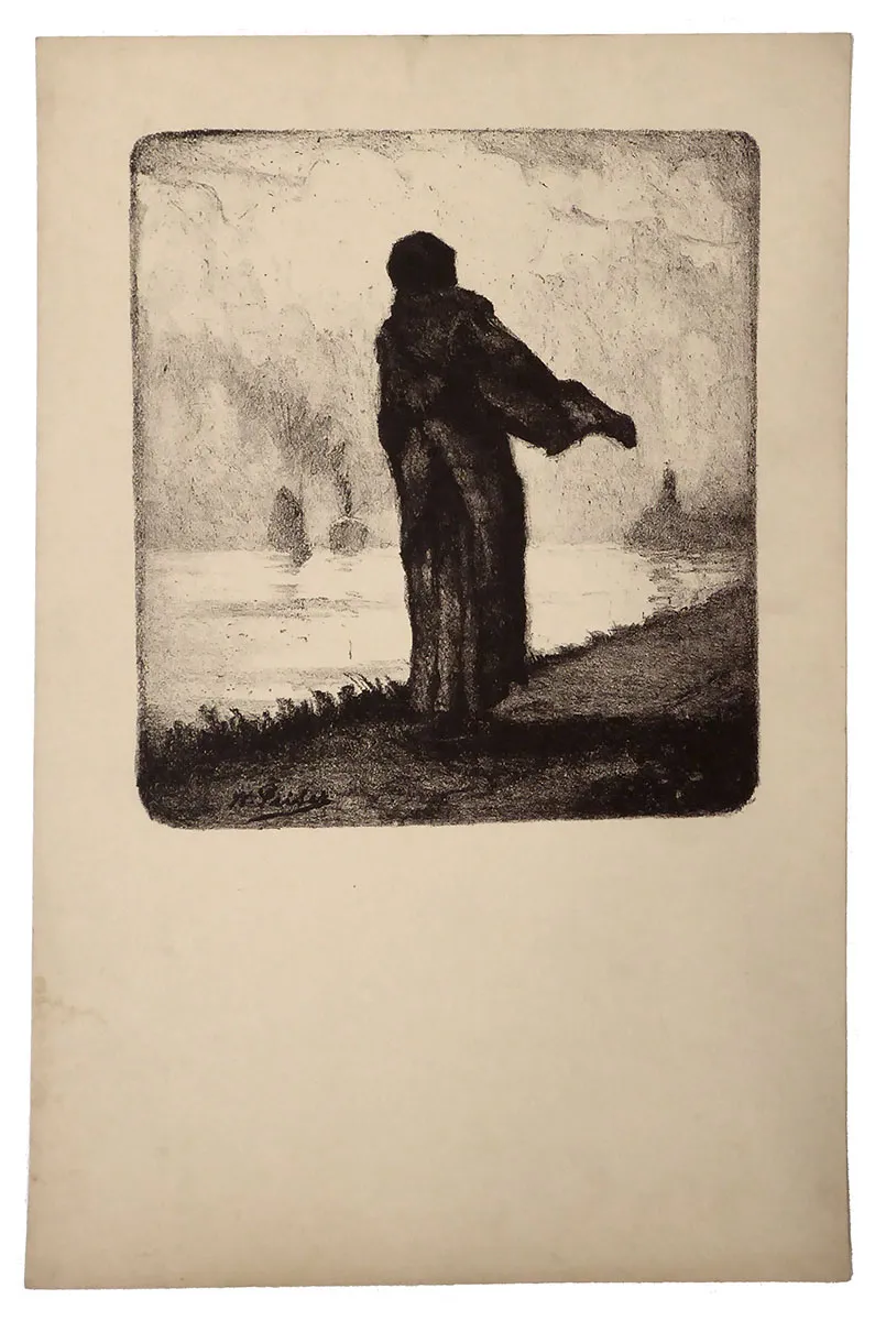 Grote litho van Kurt Peiser, een Antwerpse graficus