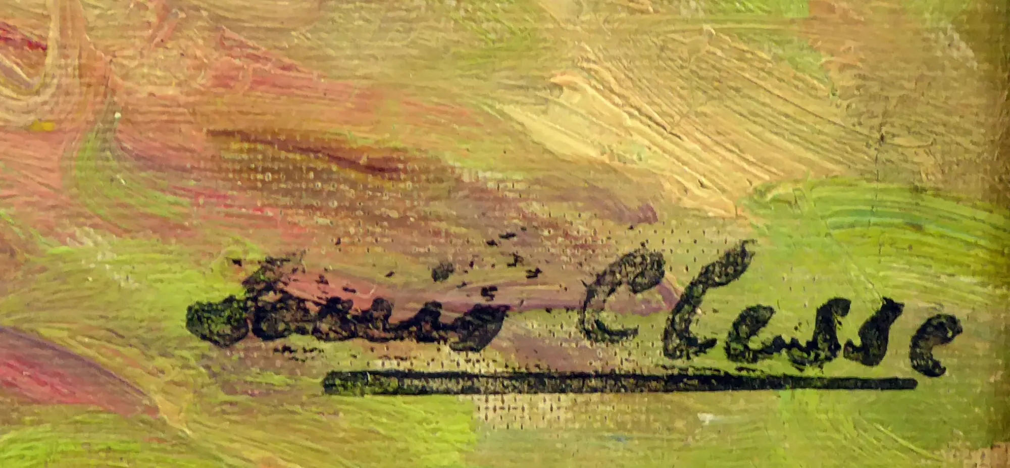 Schilderij van de Belgische kunstenaar, schilder en etser Louis Clesse.