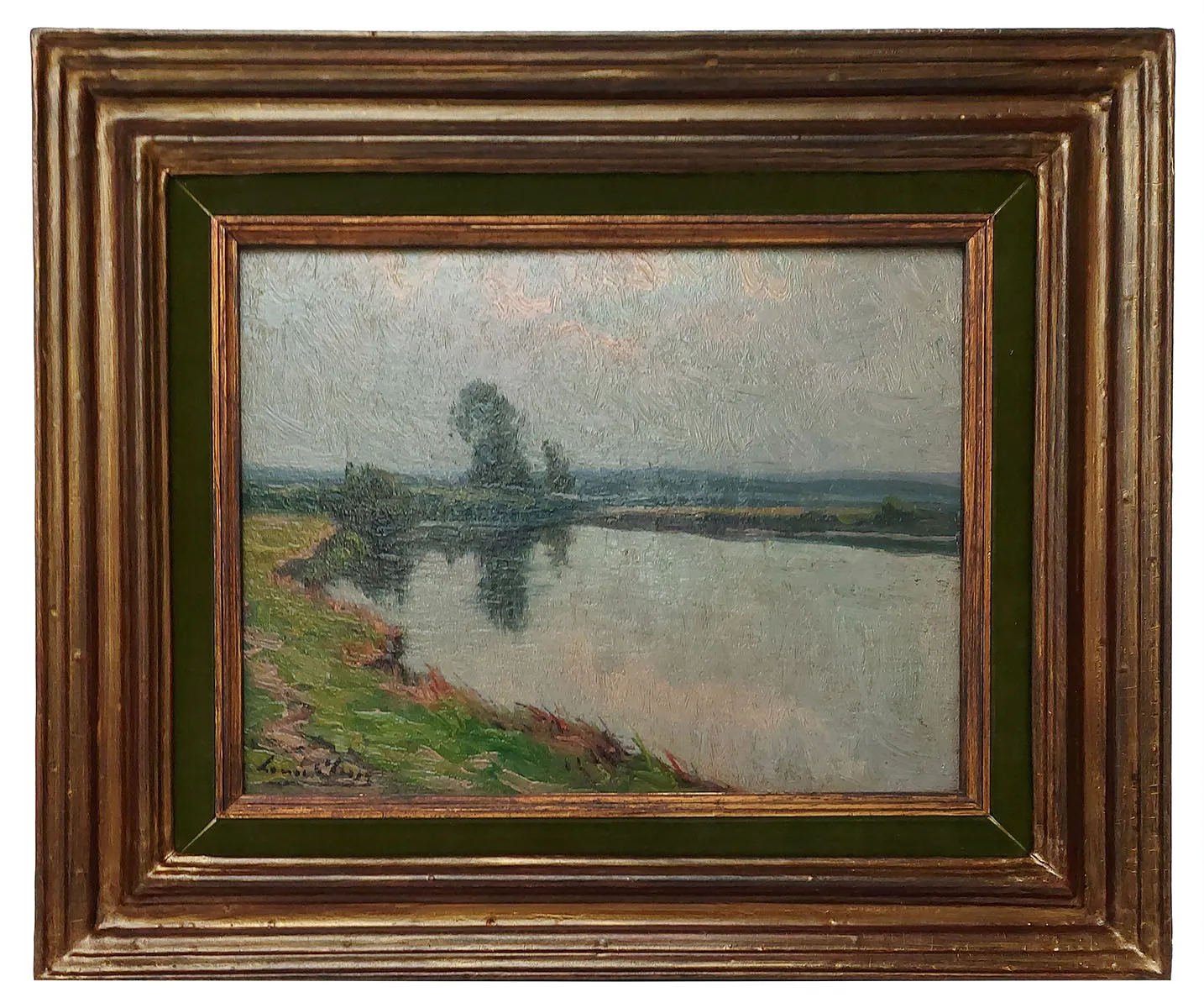 Painting by the Belgian artist, painter and etcher Louis Clesse.