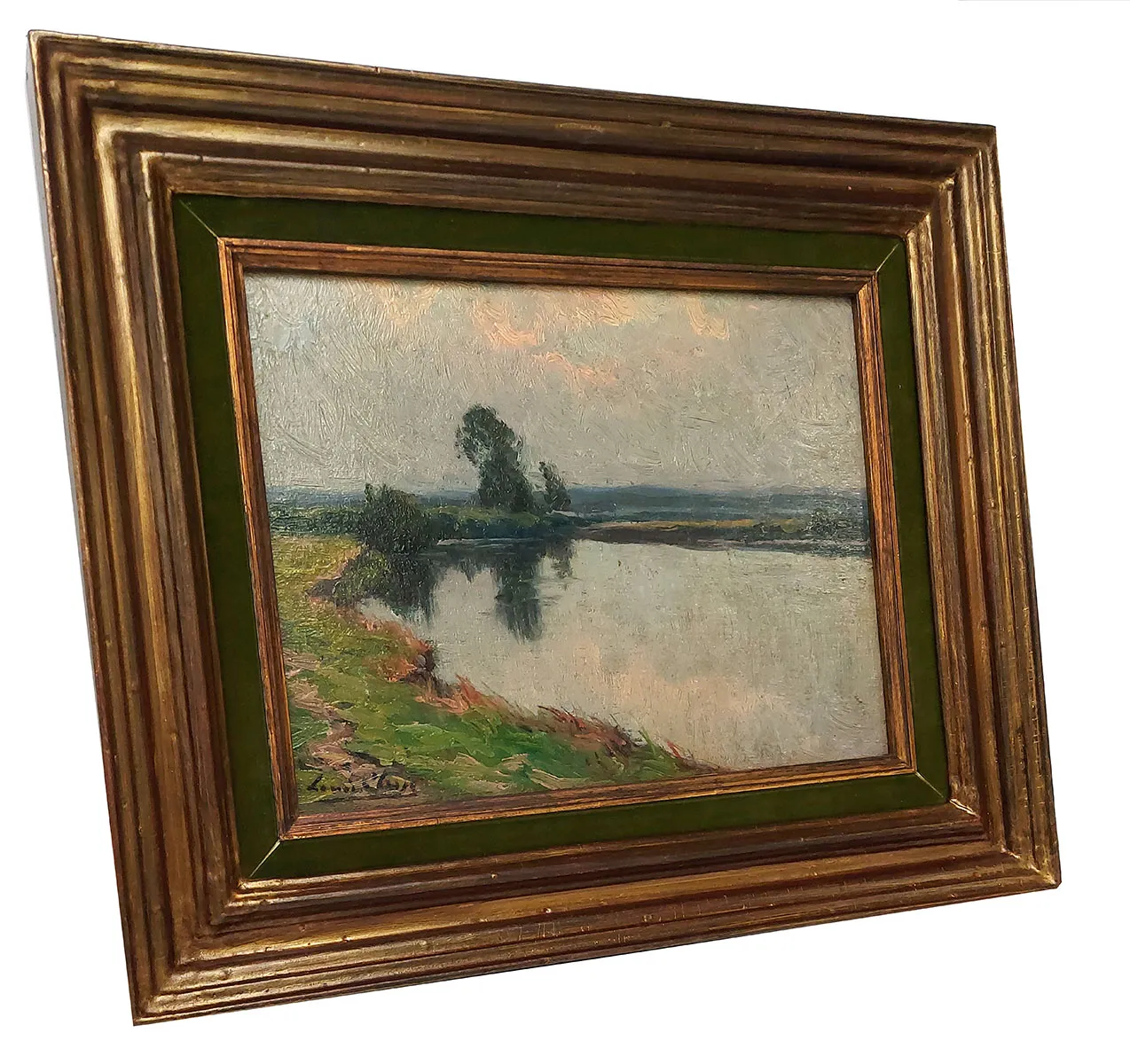 Painting by the Belgian artist, painter and etcher Louis Clesse.