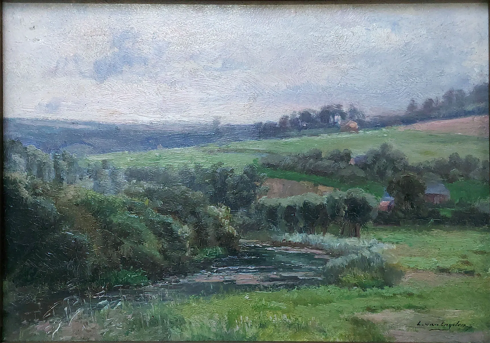 Olieverfschilderij van de Belgische kunstenaar Louis Van Engelen kopen