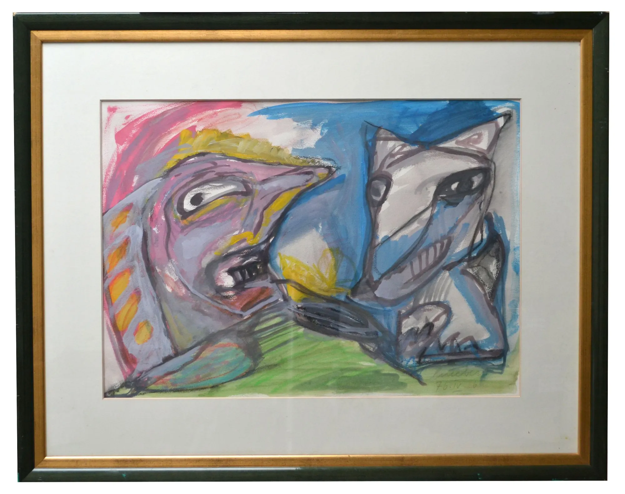 Kunstwerk van de Nederlandse kunstenaar Lucebert