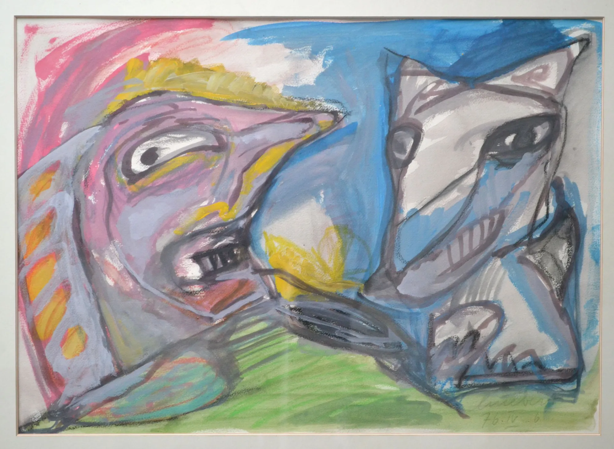 Kunstwerk van de Nederlandse kunstenaar Lucebert