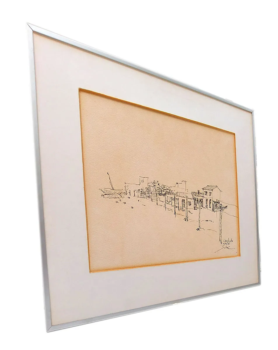 Buy a drawing from 1976 by the Mechelen artist Lucien Calus