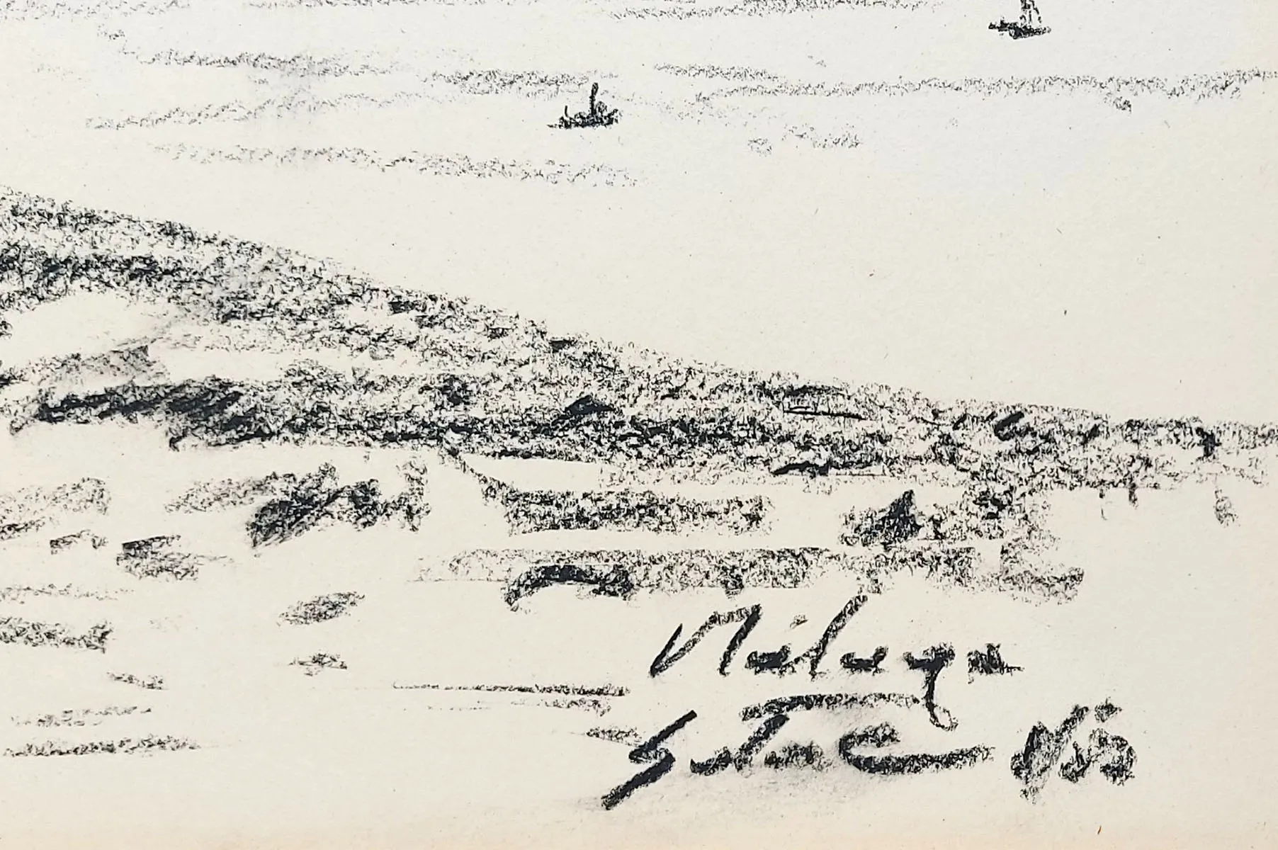 Buy a drawing from 1982 by the Mechelen artist Lucien Calus